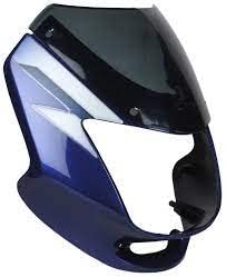 Matay Front Healight Visor CT-100 (Blue) | LED | For Bike : Amazon.in ...