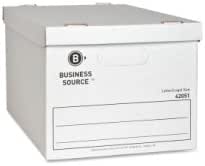 Amazon.com: Business Source File Storage Box , White : Office Products