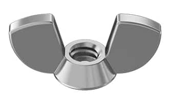 Wing Nut: 1/4"-20 Thread Size, Steel, Zinc Plated 100 Pack: Amazon.com ...