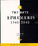 The Betz Ephemeris 1940-2040 Sidereal Midnight: Amazon.co.uk: Martha ...