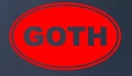 Amazon.com: GOTH EURO OVAL - Gothic - Vinyl Car Decal Sticker #1712 ...