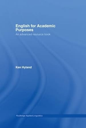 Amazon.com: English for Academic Purposes: An Advanced Resource Book ...