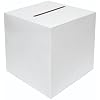 Vynche Classic White Cardboard Post Box, 28 cm x 28 cm x 2 cm, Wedding ...