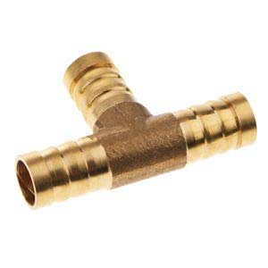 Ketsicart Brass T Shaped Connector Water Splitter Tube Hose Pipe ...