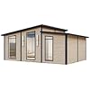 Amazon.com: 24m2 Modular Wooden House Tiny Home Prefabric Home for Live ...