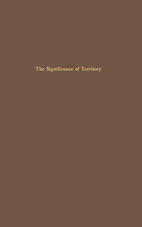Amazon.fr - Significance of Territory - Gottman, Jean - Livres