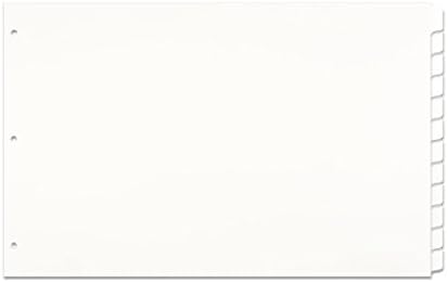 Amazon.com : 11x17 12-Tab Index Dividers Set, Standard Length with No ...