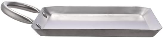 Amazon.com: 8.5" Stainless Steel Flat Square Fry Pan Comal: Home & Kitchen
