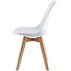 mcc direct Dining Chairs Wooden Legs Soft Cushion Pad Stylish DELUXE ...