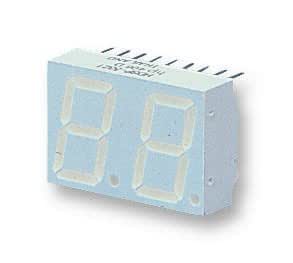 Broadcom Display a LED, doppio, 0.56", HE-RED | DISPLAY LED 7SEGMENT ...