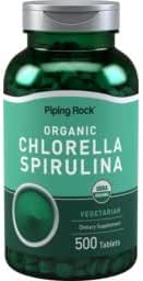 Amazon.com: Piping Rock Chlorella Spirulina Organic | 500 Tablets ...