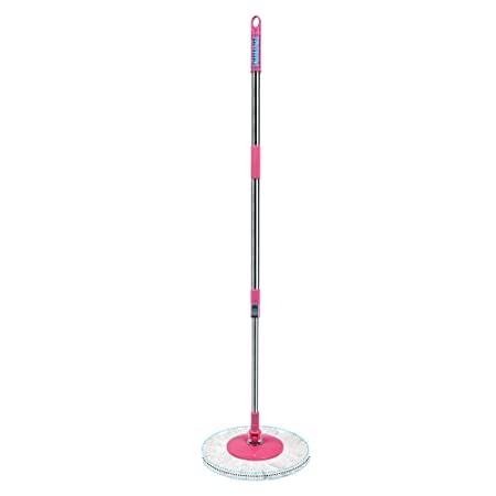 Mop Stick Rod and Refill - Stainless Steel Pole Spin Mop Extendable ...