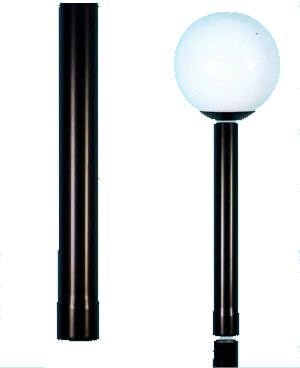 Post Light Pole Extender - Primelite Mfg Two-Foot Long Post Light ...