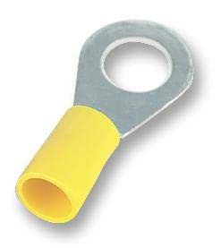 Crimp Terminal, Ring, 12MM, Yellow, Crimp Terminals - Ring Tongue ...
