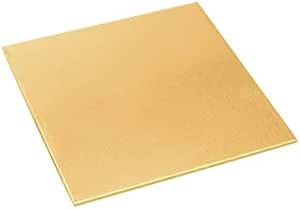 Amazon.com: Brass Sheet, 12" X 12", 18 Gauge(1mm) Thickness, No ...