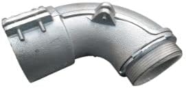 COREX 3" Flex 90-degree Connector, Squeeze-Type, Malleable Iron, Non ...