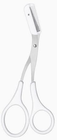 Amazon.com: Eyebrow Trimming Scissors with Built-in Comb, Stainless ...