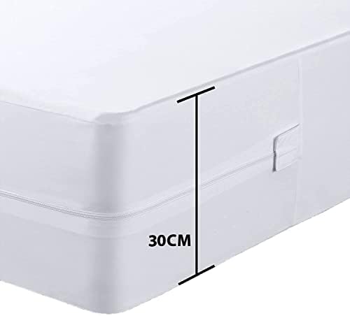 Double Zip Lock Bed Bug Proof Mattress Protector Encasement Cover Anti ...