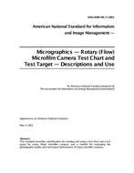 ANSI/AIIM MS17-2001 Micrographics - Rotary (Flow) Microfilm Camera Test ...