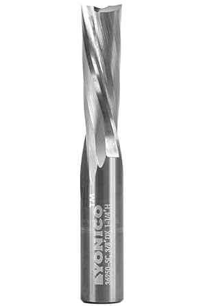 Yonico Downcut Router Bits Spiral 2 Flute Solid Carbide CNC Low Helix ...