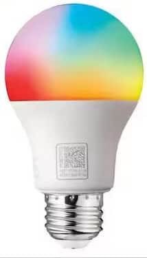 60-Watt Equivalent Smart A19 Color Changing CEC LED Light Bulb with ...