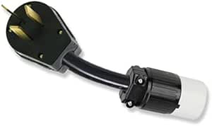 Electrical Stove 10-50P 3-Pin Male 220/250V Plug To Gas Range 5-15R 110 ...