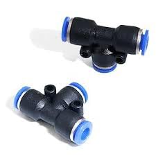 10mm x 10mm x 10mm Union T Tee pneumatic air line one touch fittings ...