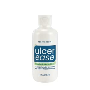 Amazon.com: UlcerEase Anesthetic Mouth Rinse, Bottle, Updated Packaging ...