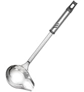 Amazon.com: Lebabo Gravy Ladle with Spout, Stainless Steel Large Ladles ...