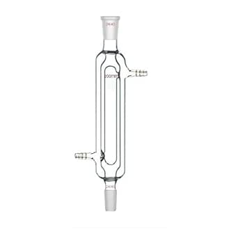 Amazon.com: 200mm 24/40 Glass Jacketed Davies Condenser High Efficiency ...