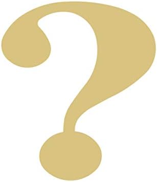 Amazon.com: Question Mark Cutout Unfinished Wood Symbol English School ...