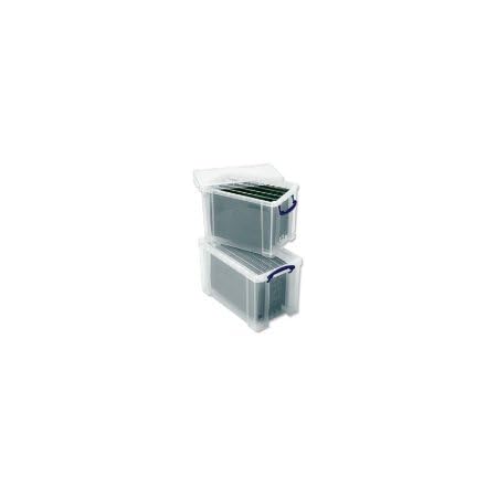 2 X Really Useful Filing Box Plastic with 10 suspension files A4 19 ...