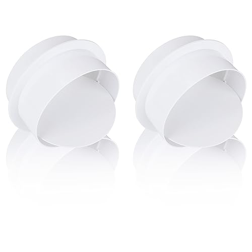 AKOLAFE 2PCS 150mm Connector with Backdraft Shutter 6 inch Flexible ...