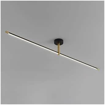 Modern Minimalist 68cm Black LED Ceiling Light - Stylish Linear Design ...