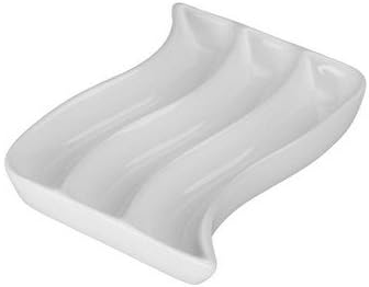 Amazon.com | Wavy Divided Dish [Set of 4]: Condiment Pots
