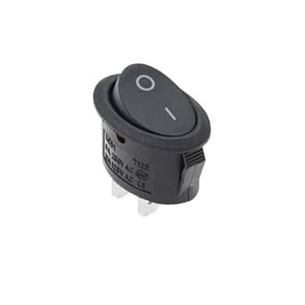 Oval Rocker Switch 3/2Pin 10A Power Switch 6A 250V 10A 125V ON-OFF-ON ...