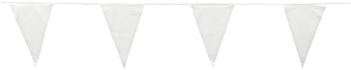 Amazon.com: White Pennant Banner - 100 feet - Hanging Party Decor ...