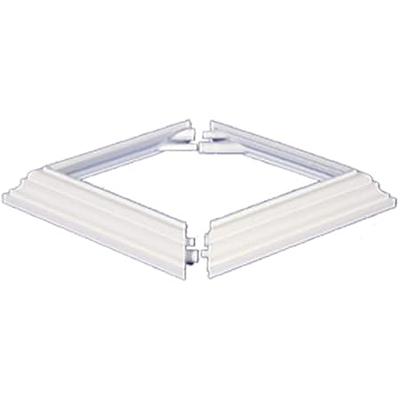 Juexica Vinyl Post Skirt White Vinyl Post Trim Square Column Wraps for ...