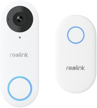 Reolink PoE Video Doorbell Camera with Chime, 5MP Super HD Wired Smart ...