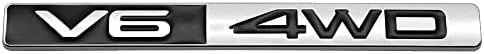 Amazon.com: 1X Metal V6 4WD Emblem Sticker Trunk Tailgate Sport Auto ...