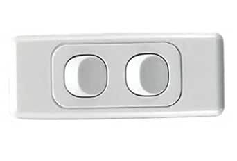 Double Wall Light Switch Slimline 240V 10A Australian SAA Approval ...
