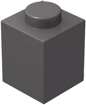 Amazon.com: Plwooyur Classic Brick Block Bulk, Dark Gray Bricks 1x1 ...