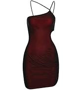 Amazon.com: CAPE CLIQUE Sexy Spaghetti Strap Dress Ruched Sleeveless ...