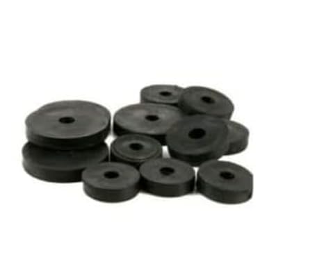 Assortment of Rubber Flat Washers Pack of 13 Tap Washers, Set includes ...