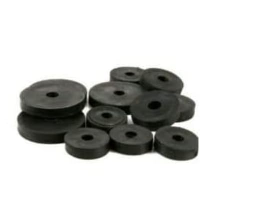 Assortment of Rubber Flat Washers Pack of 13 Tap Washers, Set includes ...