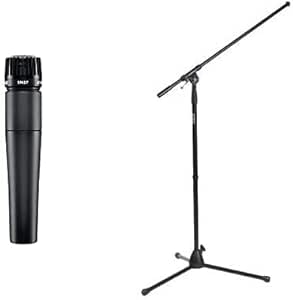 Shure SM57-LC Cardioid Dynamic Microphone with On Stage Stands MS7701 ...