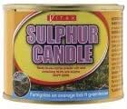 SULPHUR GREENHOUSE DISINFECT CANDLE 225G : Amazon.co.uk: Home & Kitchen
