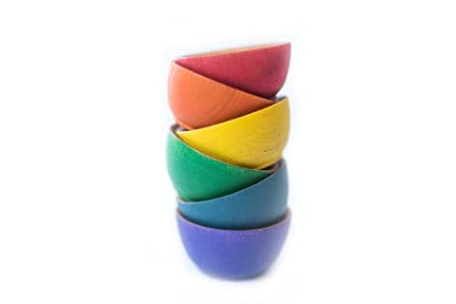 Amazon.com: Wooden Color Sorting Bowls : Handmade Products