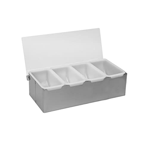 Snapklik.com : TrueCraftware 4 Compartment Condiment Dispenser Garnish ...