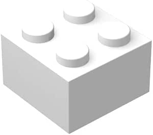 Amazon.com: Classic Brick Block Bulk, White Bricks 2x2, Building Bricks ...